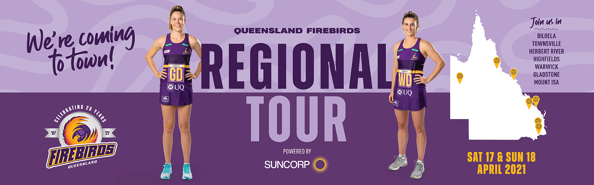 Firebirds to fly regional - The Home of the Queensland Firebirds